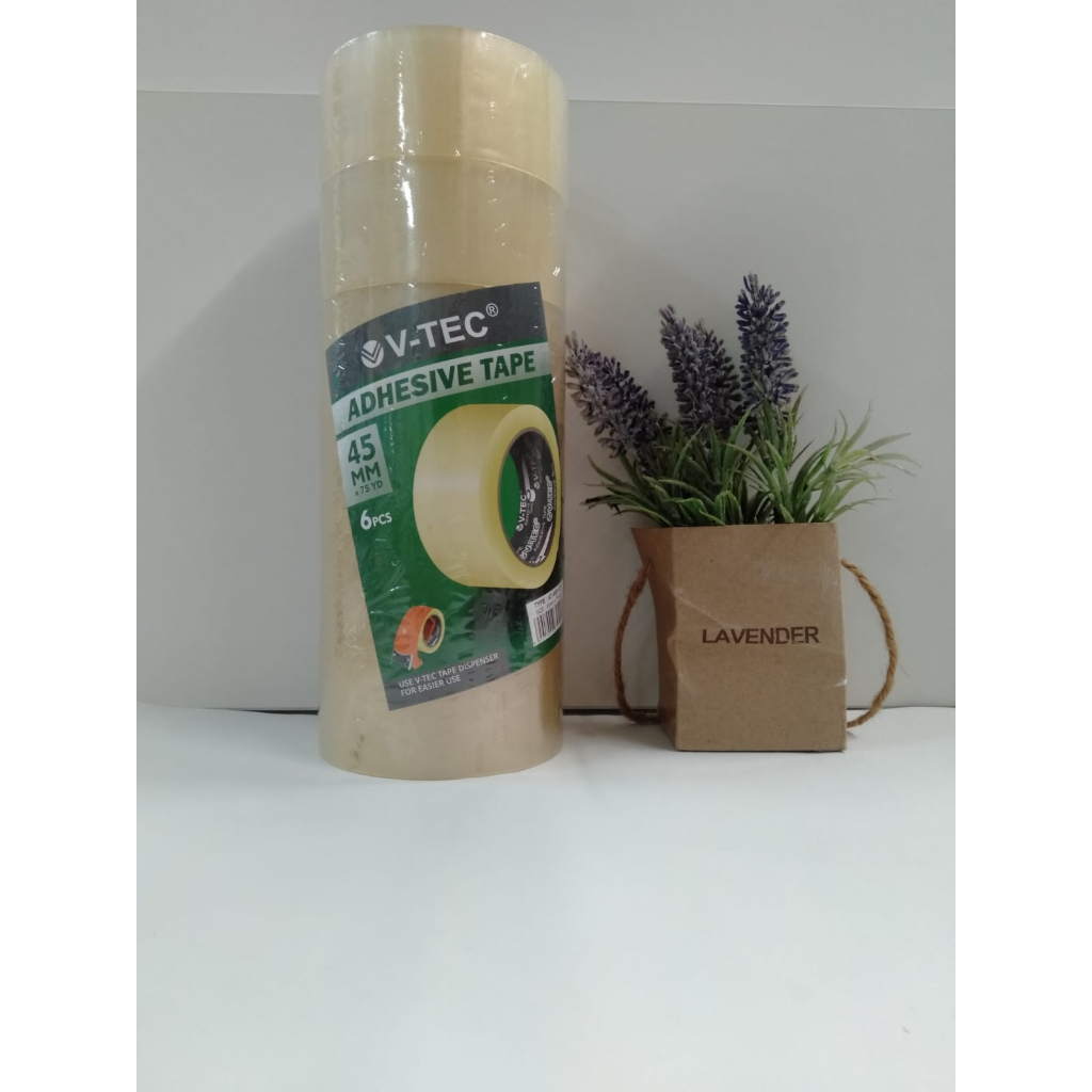 Jual V-TEC Adhesive Tape 45mmx75yard(6pcs/1pcs) | Shopee Indonesia