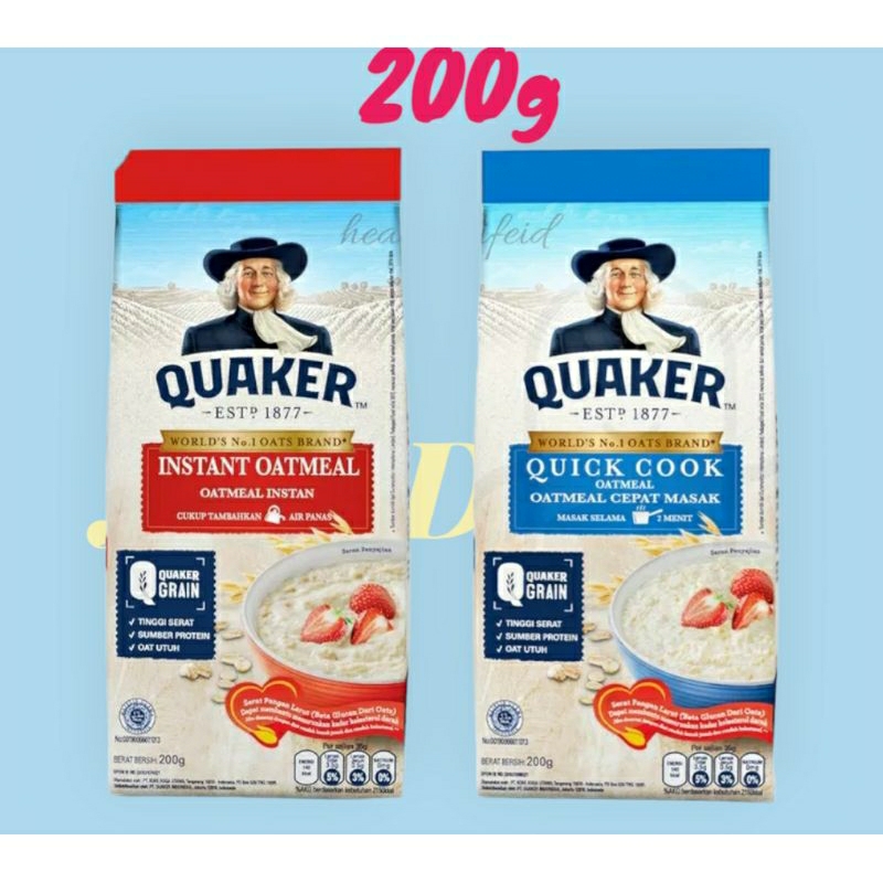 Jual QUAKER OAT 200G | Shopee Indonesia