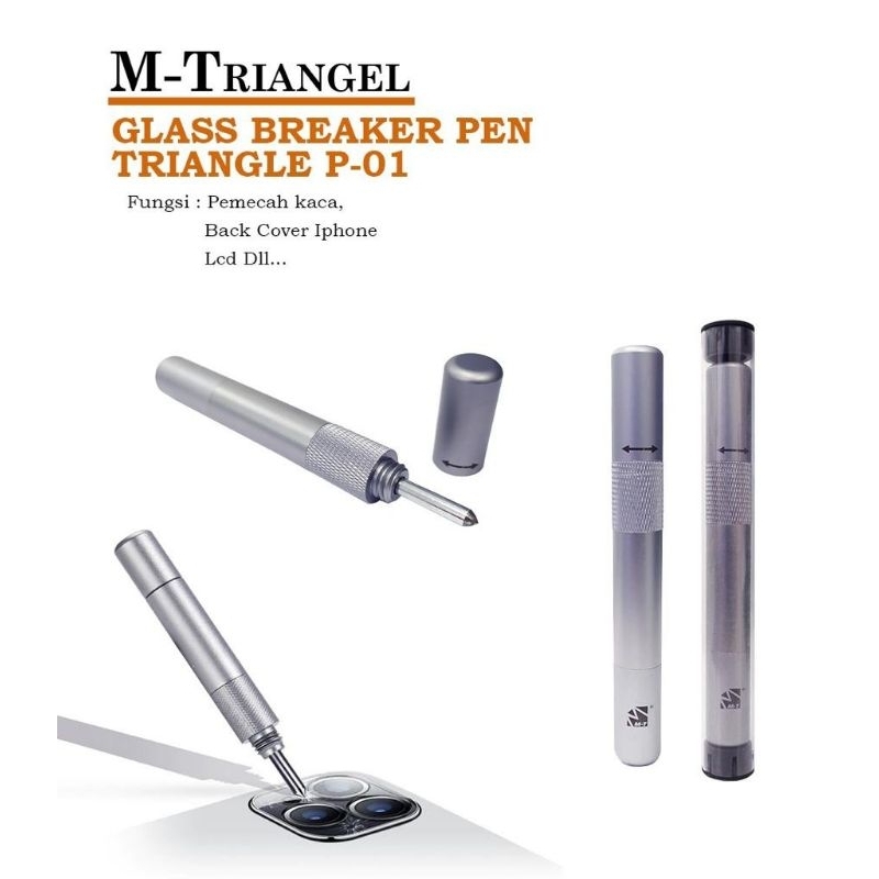 Jual M-TRIANGEL GLASS BREAKER PEN TRIANGEL P-01 | Shopee Indonesia