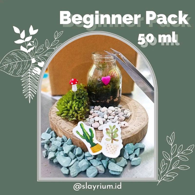 Jual Beginner pack all in one mini Terrarium Planting-Kit | Shopee ...