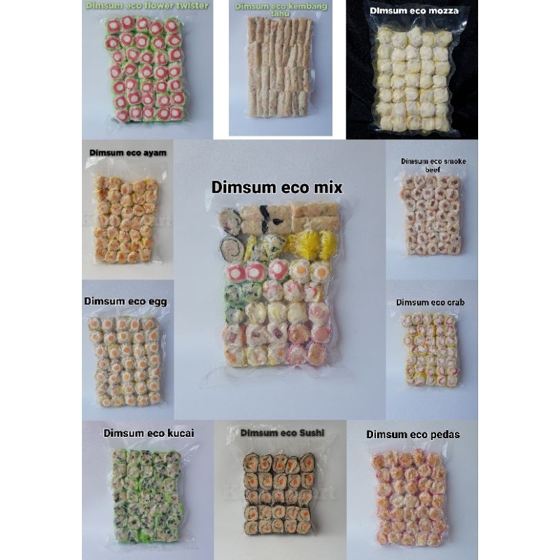 Jual DIMSUM KUKUS FROZEN ECO AYAM / halal thoyib dim sum sumei / siomay ...