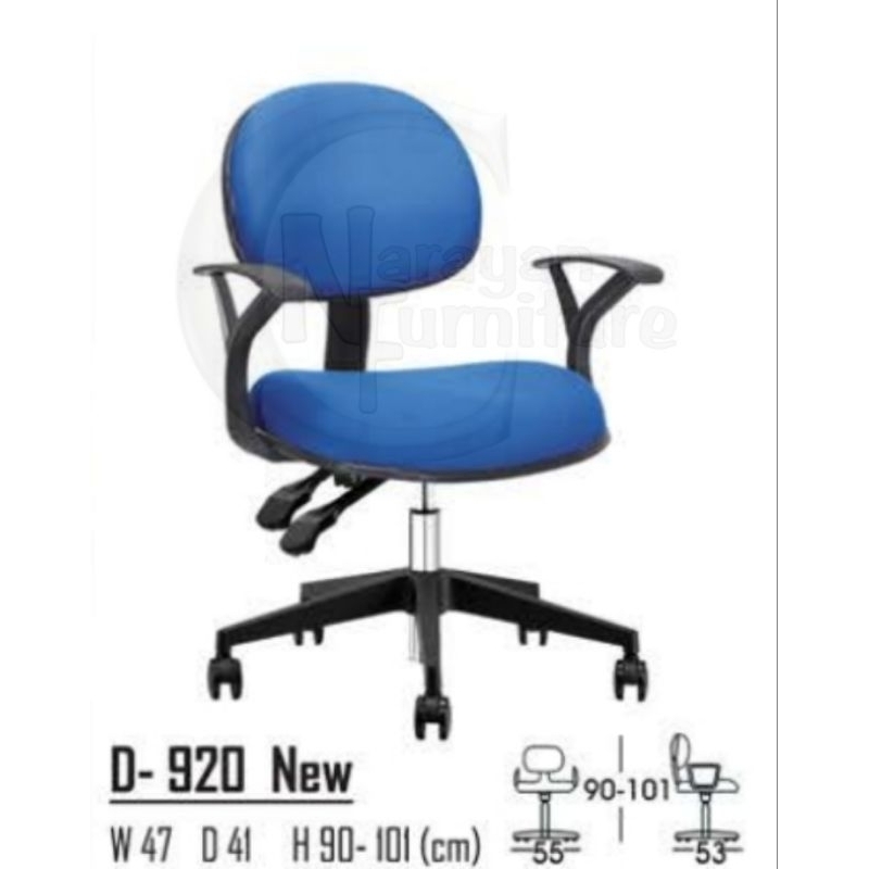 Jual KURSI STAFF SEKRETARIS D-920 INDACHI KURSI KANTOR KURSI KERJA ...