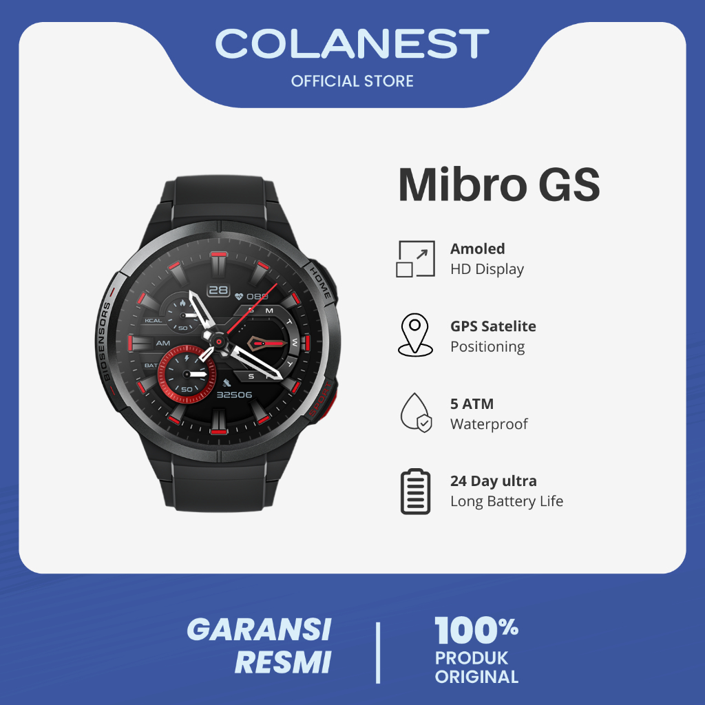 Jual Mibro Official Gs Sport Smartwatch 1.43'Inch Amoled Display Gps ...