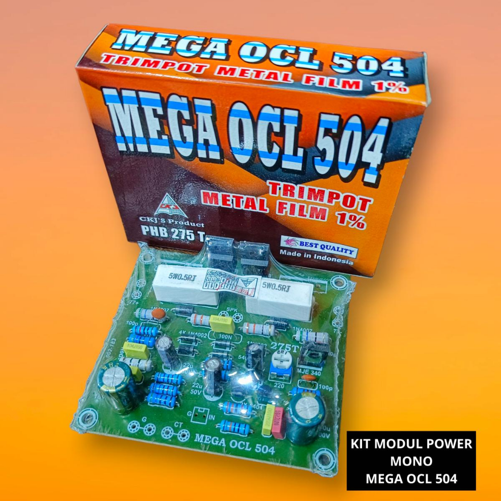 Jual Kit Modul Mono Mega OCL 504 ( CKJ ) Fiber Driver Power Amplifier ...