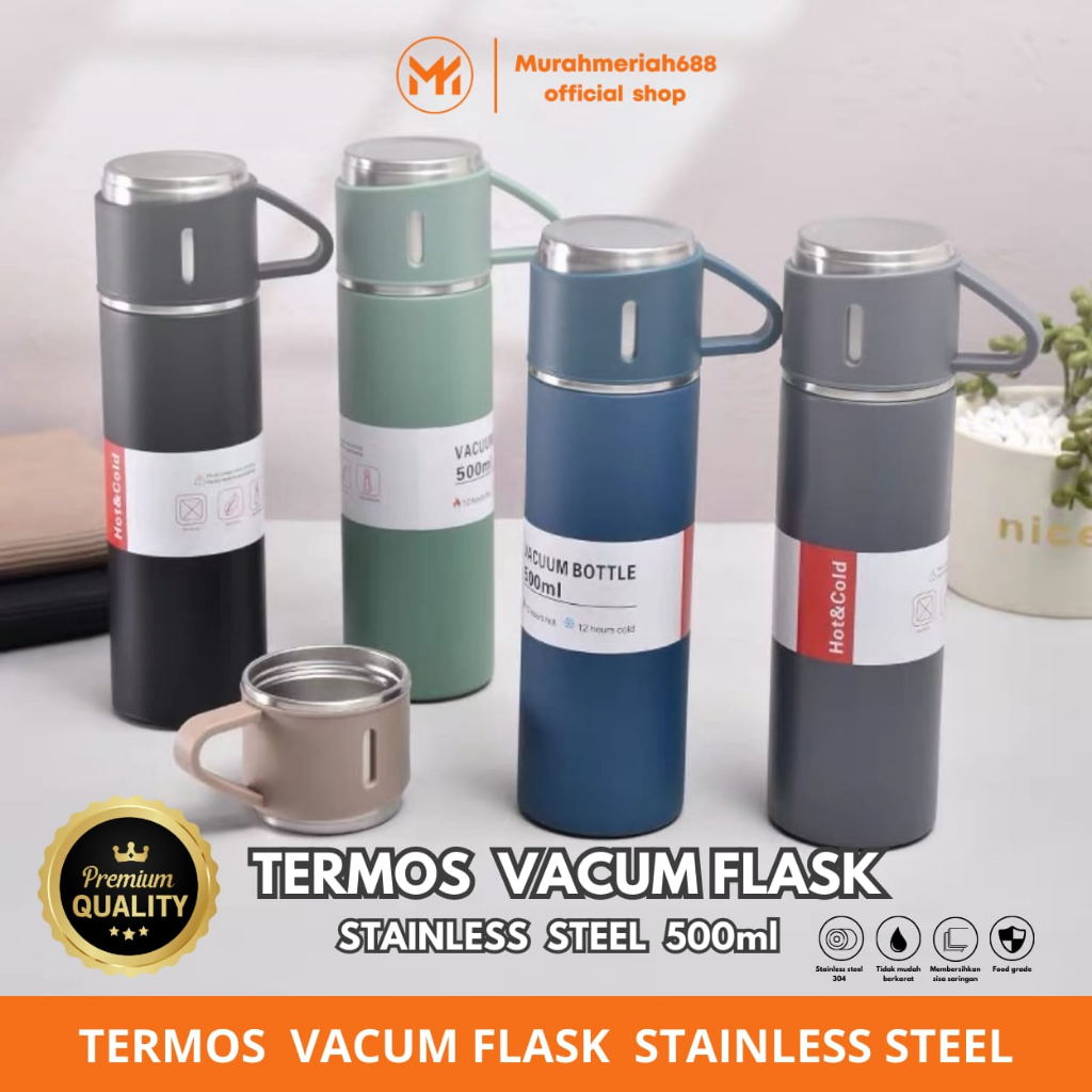 Jual MM - A127 - TERMOS VACUUM FLASK 500ML - BOTOL TERMOS SULTAN VIRAL ...