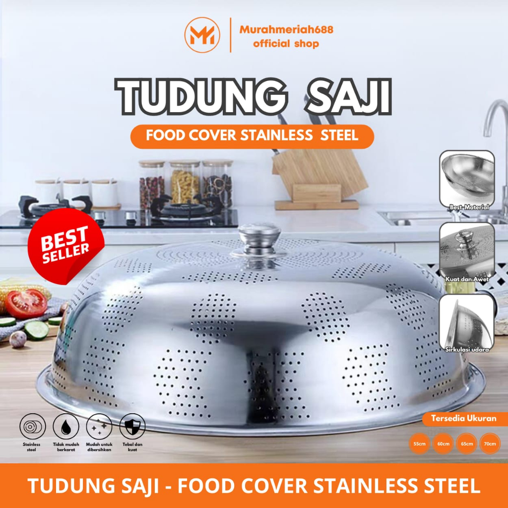 Jual MM - A130 - TUDUNG SAJI STAINLESS 70CM/65CM/60CM BMW / TUTUP FOOD ...