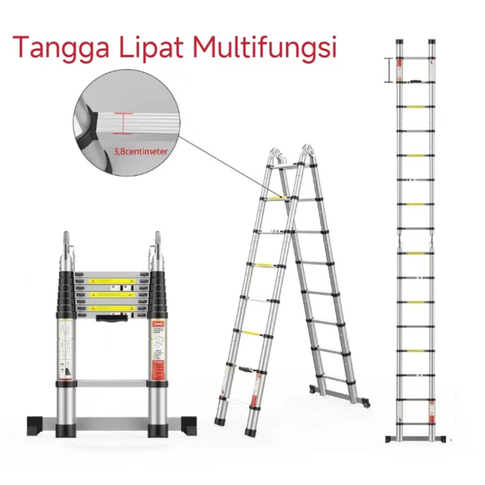 Jual Highline Tangga Lipat 3/4/5 Step Tangga Lipat Step Ladder Portable ...