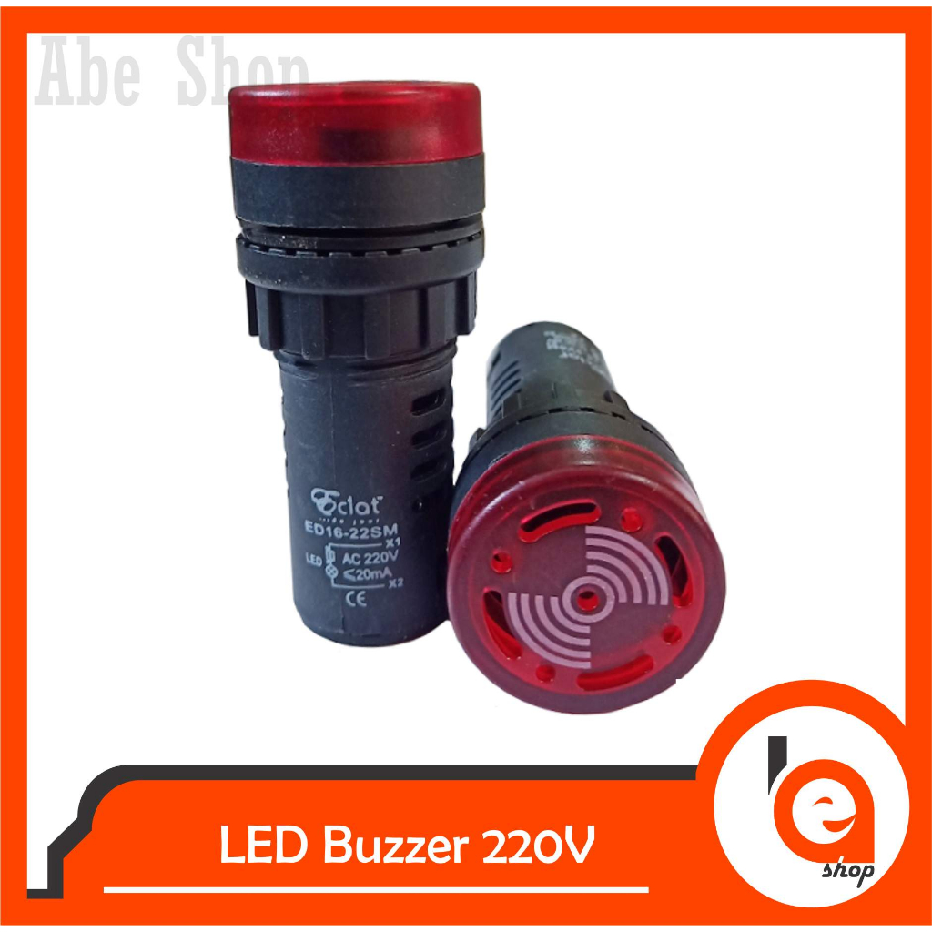 Jual Flash Buzzer 22SM LED Light Pilot Lamp Beeper Alarm Signal 220v 220 V | Shopee Indonesia