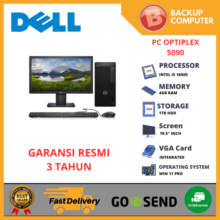 Jual DELL OPTIPLEX PC DESKTOP 5090MT i5 10105 4GB 1TB W11 PRO | Shopee ...