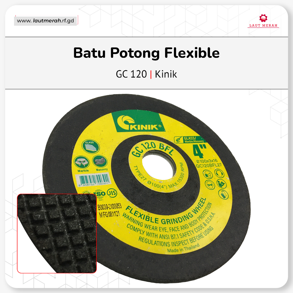 Jual KINIK 4" BATU GC GERINDA GURINDA POLES KACA GRANITE FLEXIBLE 120 ...