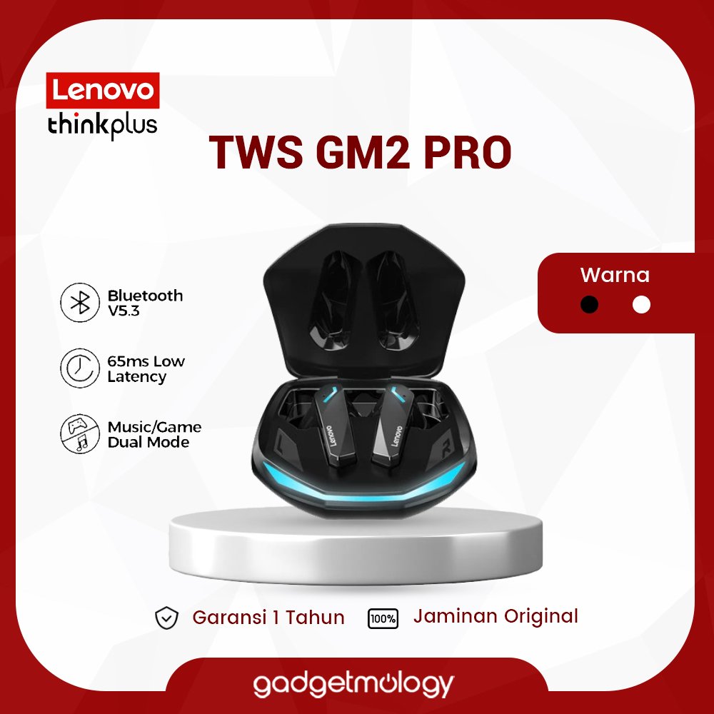 Jual Thinkplus GM2 Pro Headset Bluetooth TWS Gaming True Wireless Earphone Low Latency ENC ...