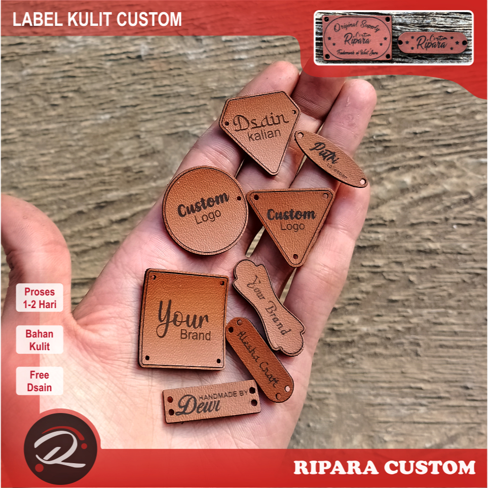 Jual label kulit custom . label tas kulit . label jeans kulit . Label ...