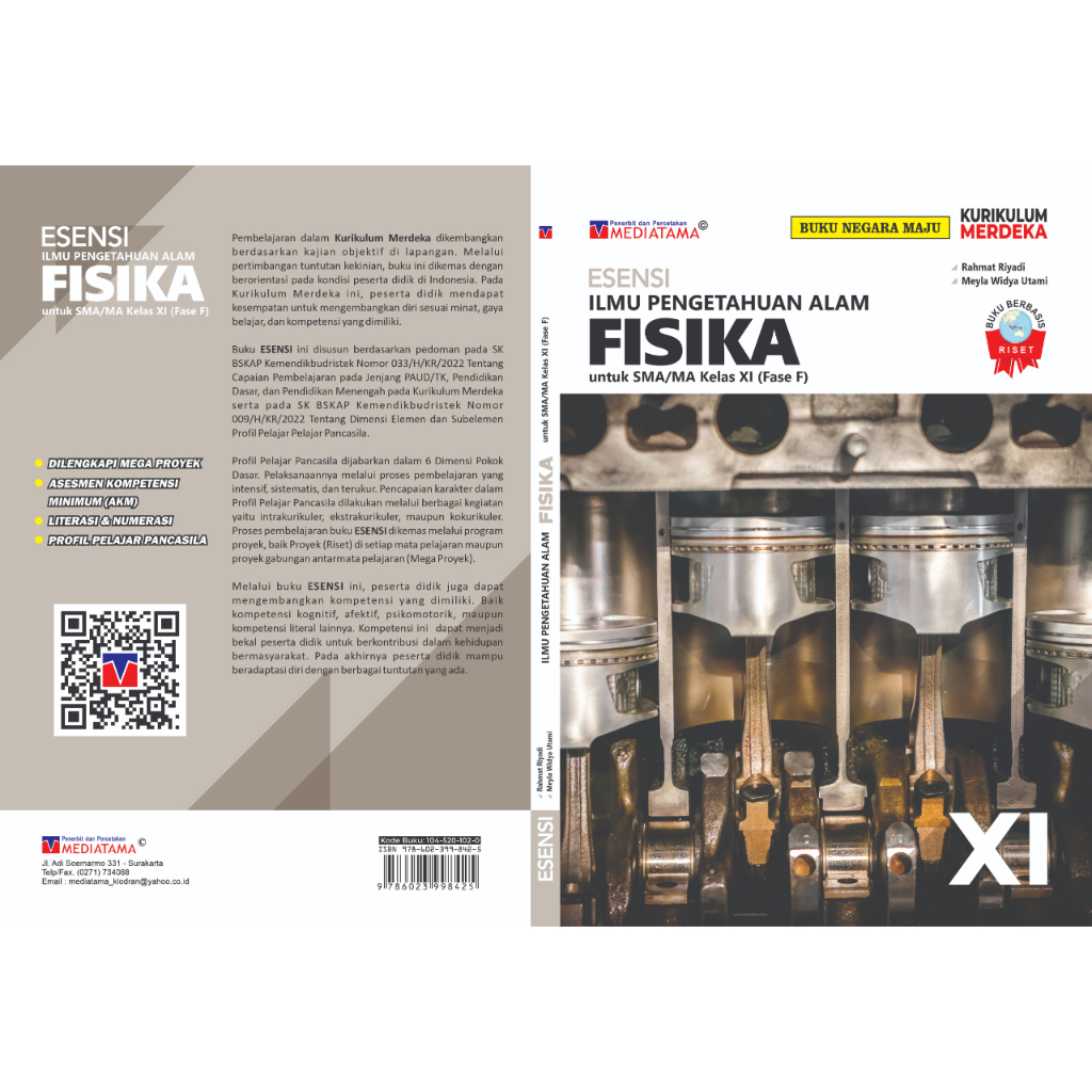 Jual ESENSI Fisika SMA/MA Kelas XI (Fase F) Kurikulum Merdeka Buku Berbasis Riset | Shopee Indonesia