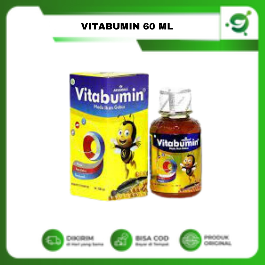 Jual Vitabumin 60 Ml | Madu Ikan Gabus Suplemen Makanan Untuk Anak ...
