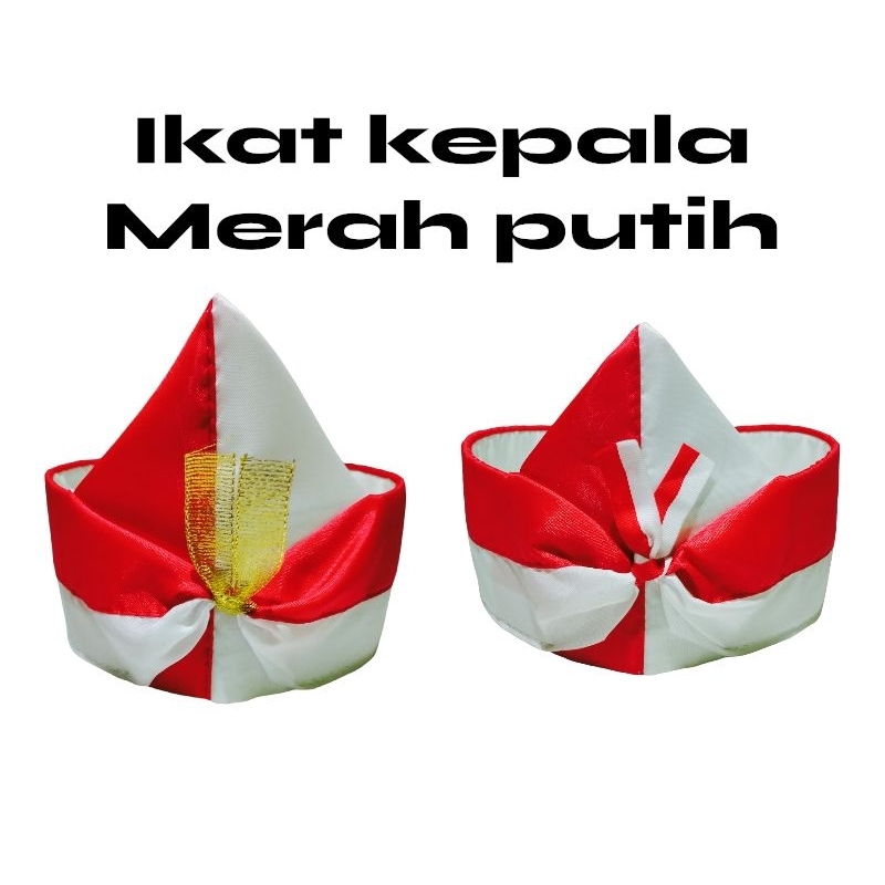 Jual Bando Merah Putih - Aksesoris Fashion - Bandana Pelindung Rambut ...
