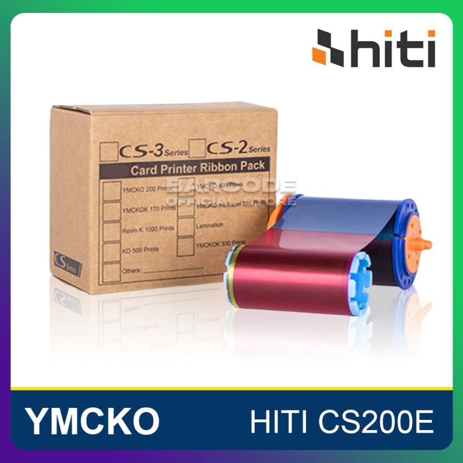 Jual RIBBON TINTA PRINTER HITI CS200e - CS 200 - CS-2 COLOUR (WARNA ...
