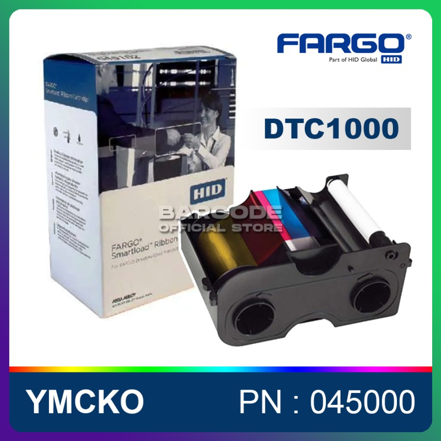 Jual RIBBON COLOR FARGO DTC 1000 - DTC1000 - PN : 45000 (045000) YMCKO ...