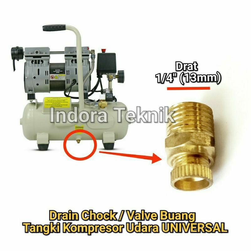 Jual Katup Buang Tangki Kompresor Udara UNIVERSAL - Drain Valve 1/4 ...