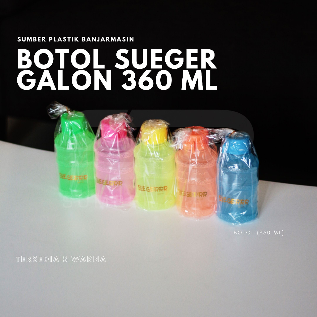 Jual Botol Sueger 360 ml Botol Model Galon Suger Plastik Surya Plast ...