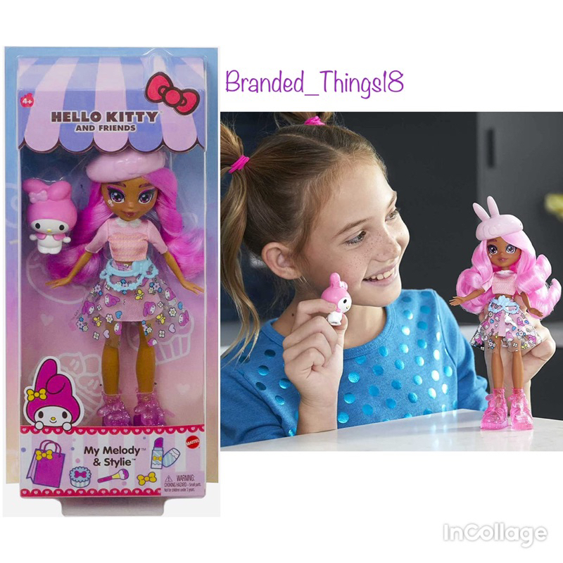 Jual Barbie Hello Kitty My Melody and Stylie Doll Figure Pink Hair ...