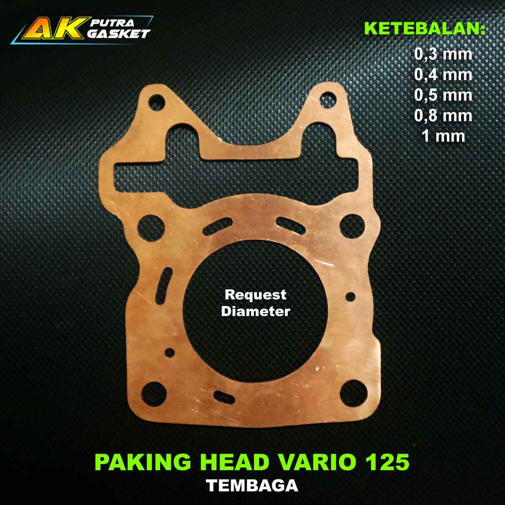Jual paking perpak head tembaga VARIO 125 / custom gasket packing ...