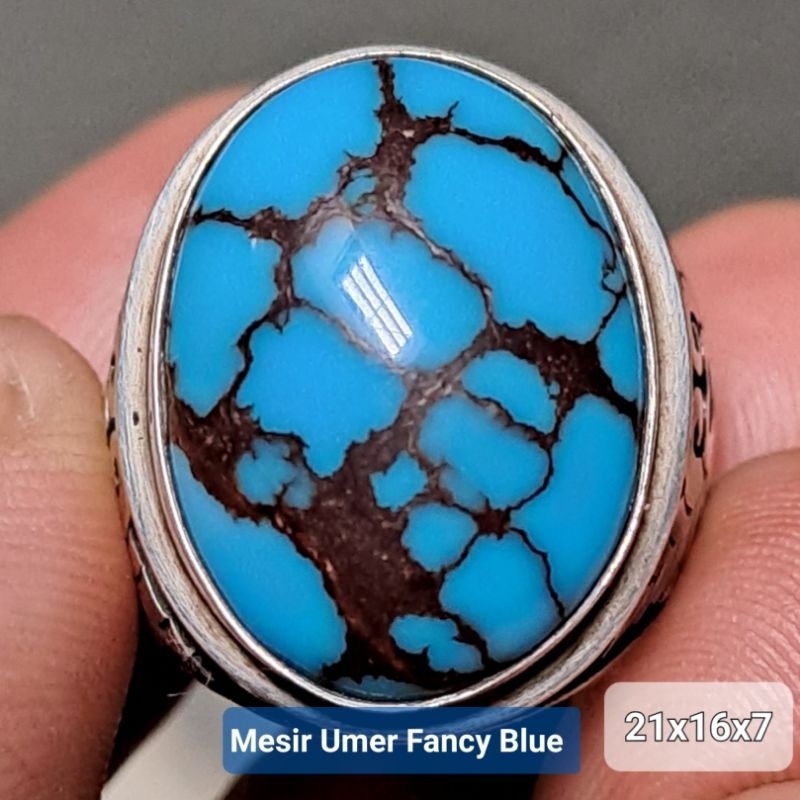 Jual CINCIN PERAK PIRUS MESIR URAT MERAH FANCY BLUE CEPLOK KURA TOP HQ ...