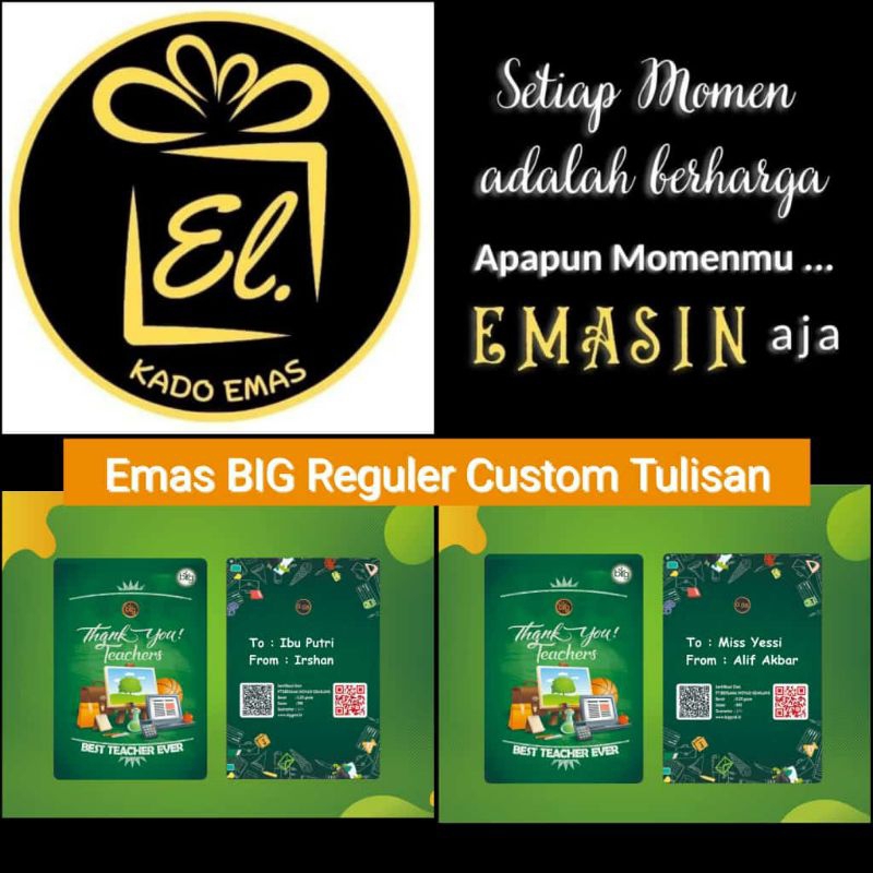 Jual Custom Nama Emas BIG | Shopee Indonesia