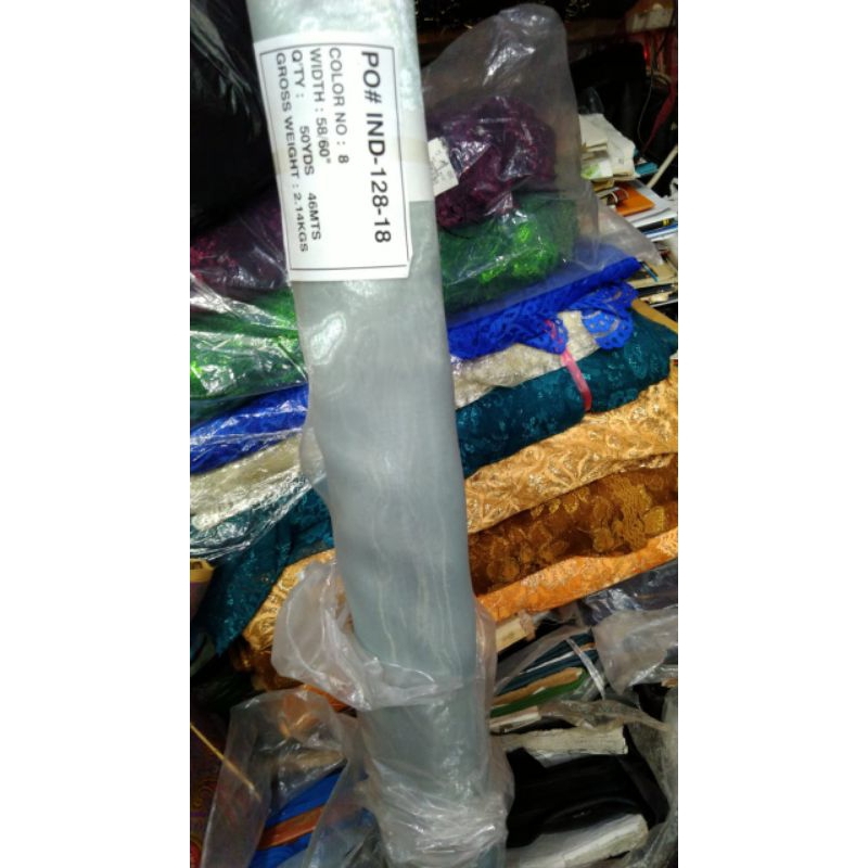 Jual kain organdi kain kaca per roll | Shopee Indonesia