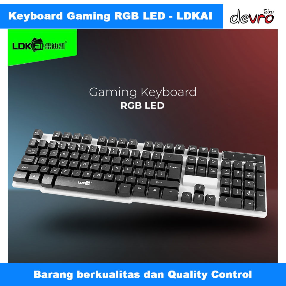 Jual Keyboard Gaming - Gaming Keyboard RGB LED - LDKAI R260 | Shopee ...