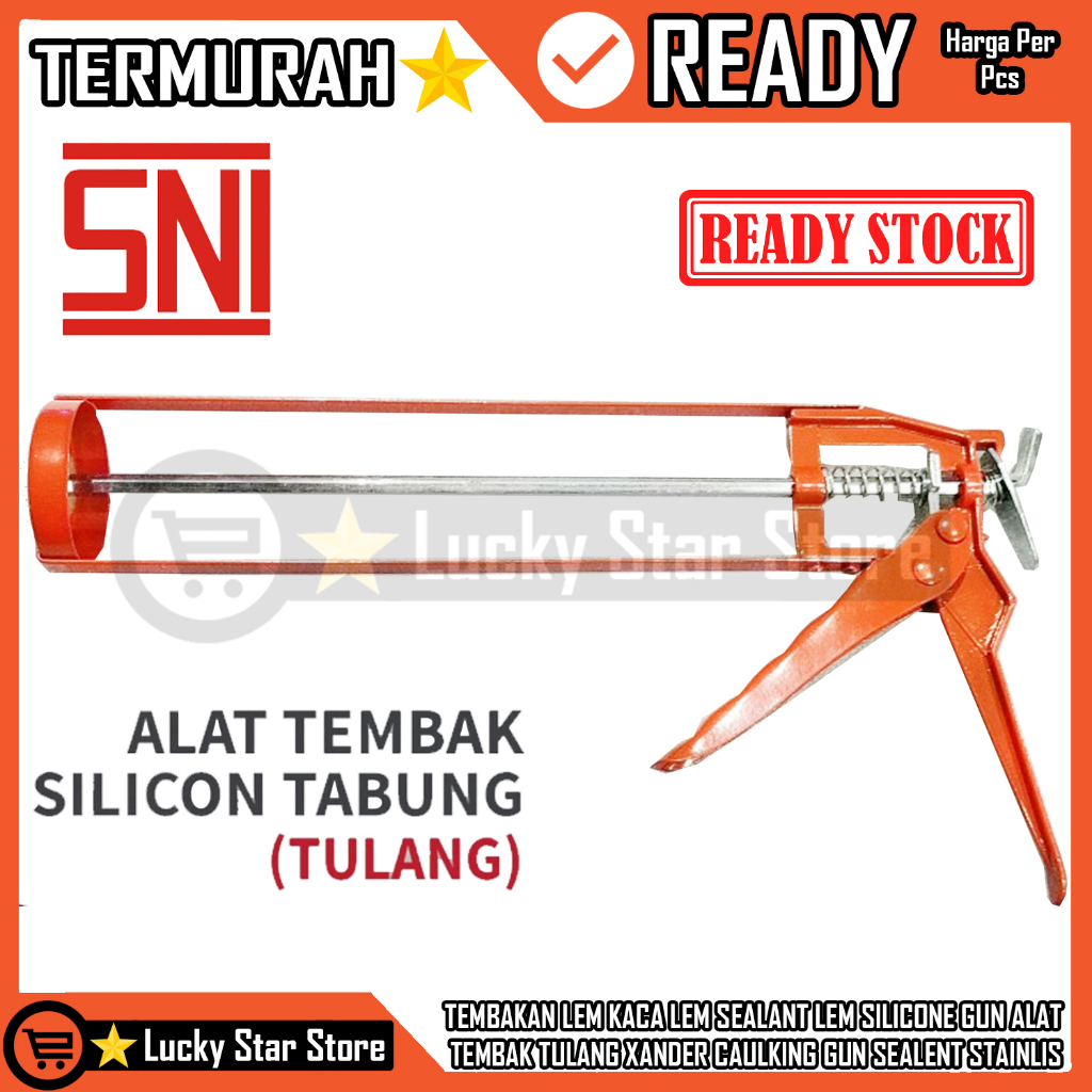 Jual ALAT DORONG KACA KACE TANG TEMBAKAN SILICON TABUNG TABONG LEM KACA ...