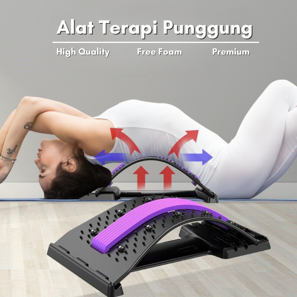 Jual Sandaran terapi sakit pinggang tulang punggung lumbar spinal stretching / Back Magic Alat ...