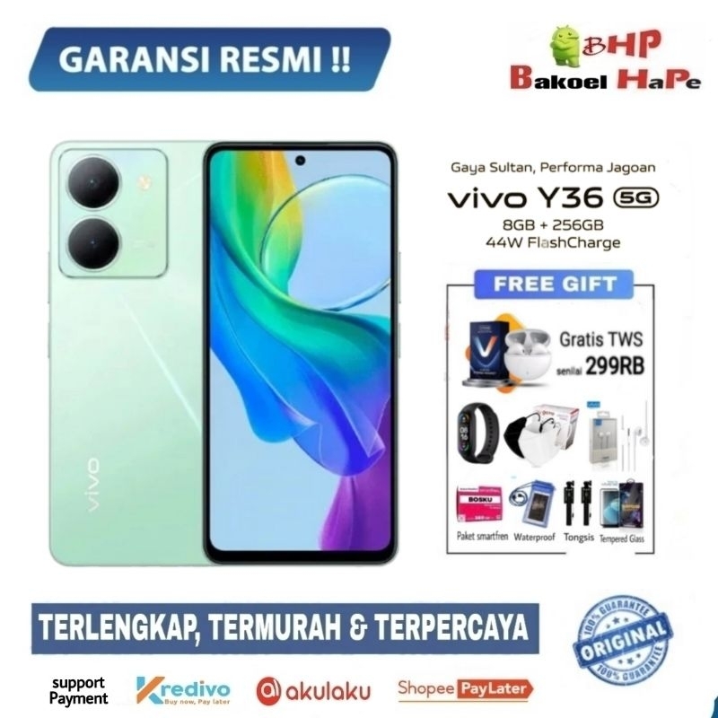 Jual hp Vivo Y36 5G Ram 8/256 (8+8Gb Extended Ram) Garansi Resmi ...