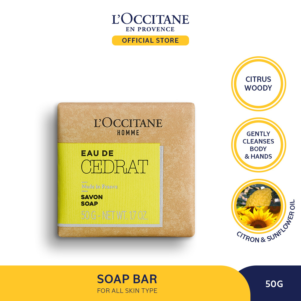 Jual L'Occitane Mens Eau De Cedrat RSPO Soap 50gr - Sabun Mandi ...