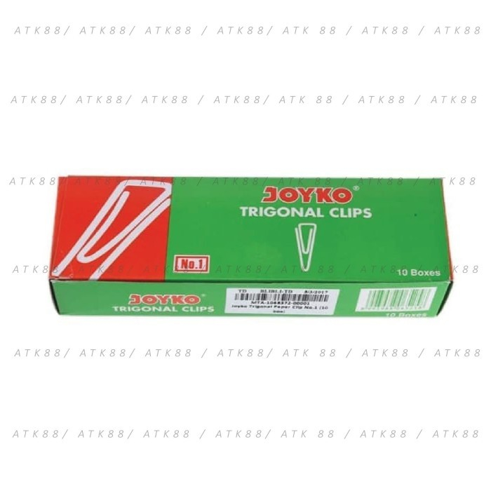 Jual Joyko Trigonal No. 1 (28 mm) Kertas Paper Clips / 1 Box - 600 pcs | Shopee Indonesia
