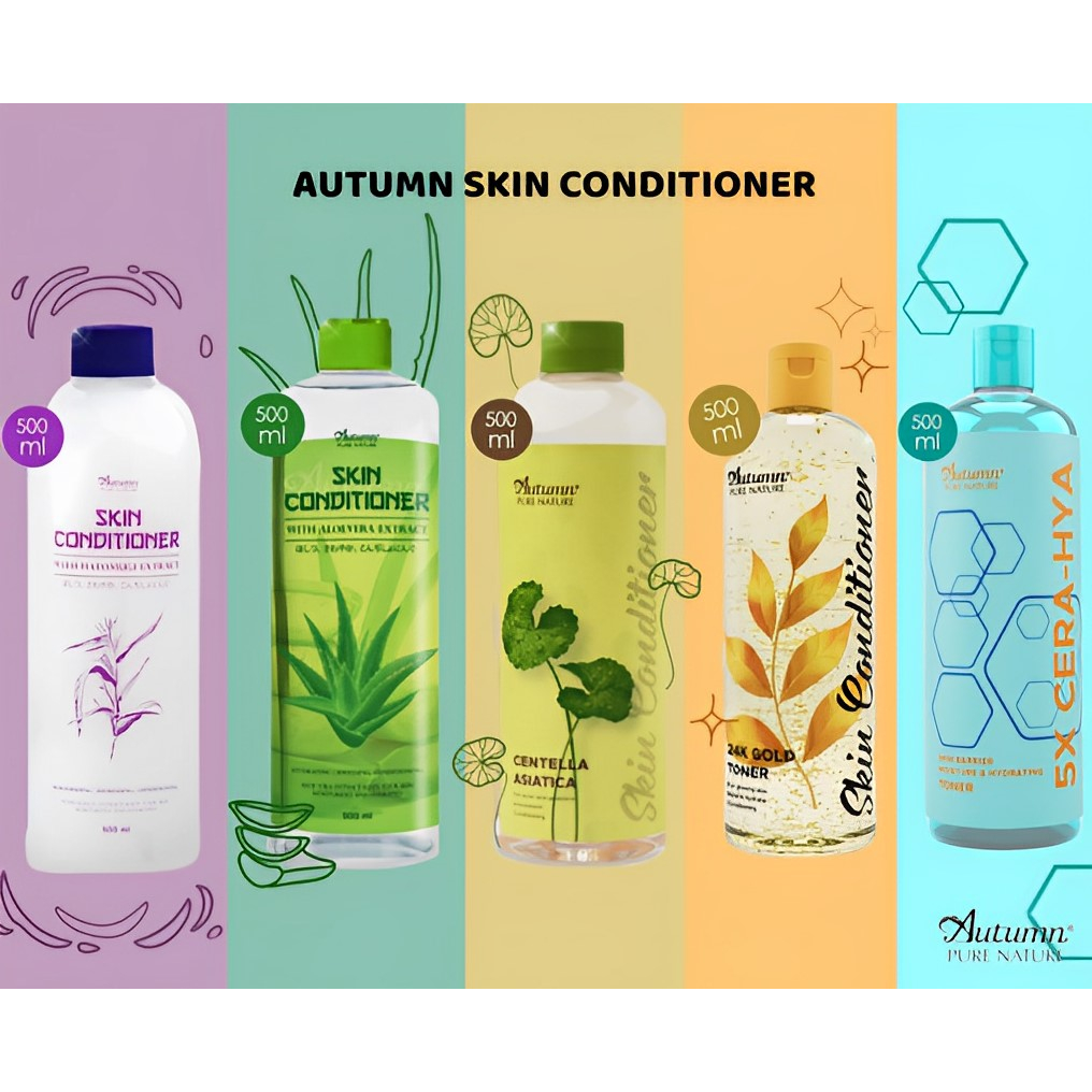 Jual AUTUMN TONER SKIN CONDITIONER WITH HATOMUGI EXTRACT 500 ML [FREE ...