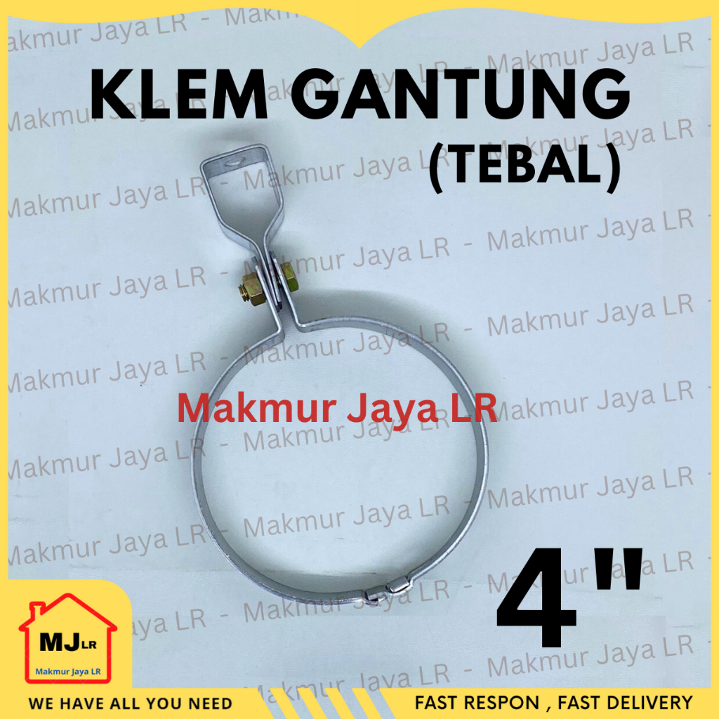 Jual Klem Gantung Pipa 4 inch Hanger Clamp - 4" TEBAL | Shopee Indonesia