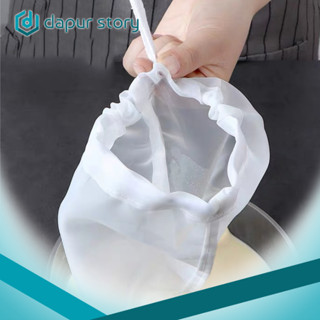 Jual Kain Peras Saringan Santan Susu Kedelai Nylon Food Filter Bag Mesh ...