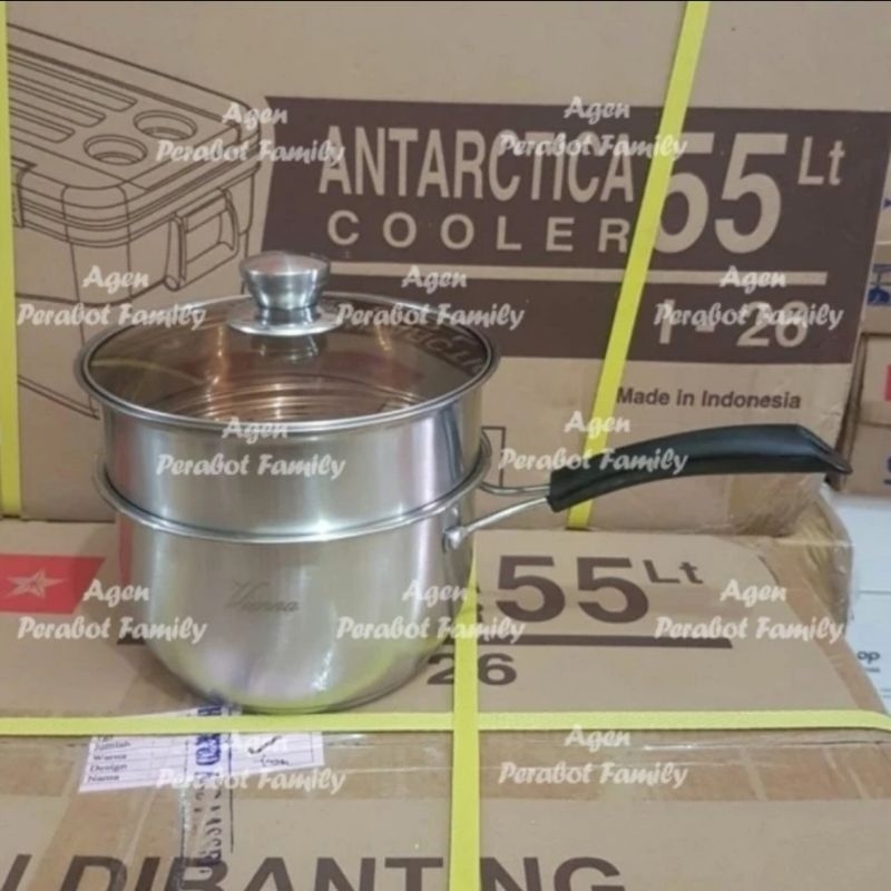 Jual Panci Milk Pan Vienna & Steam Pan 20 cm / Panci Milk / Sauce Pan ...