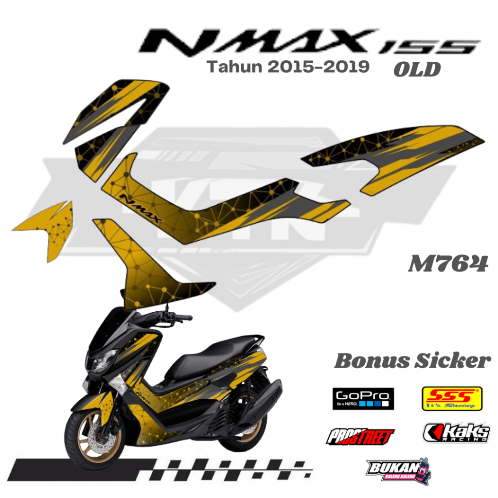 Jual Stiker Striping Lis Motor Yamaha NMAX 155 OLD 2015 2016 2017 KODE ...