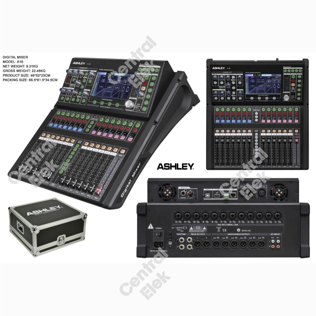 Jual Mixer Digital 16ch Ashley A16 + Hardcase | Shopee Indonesia