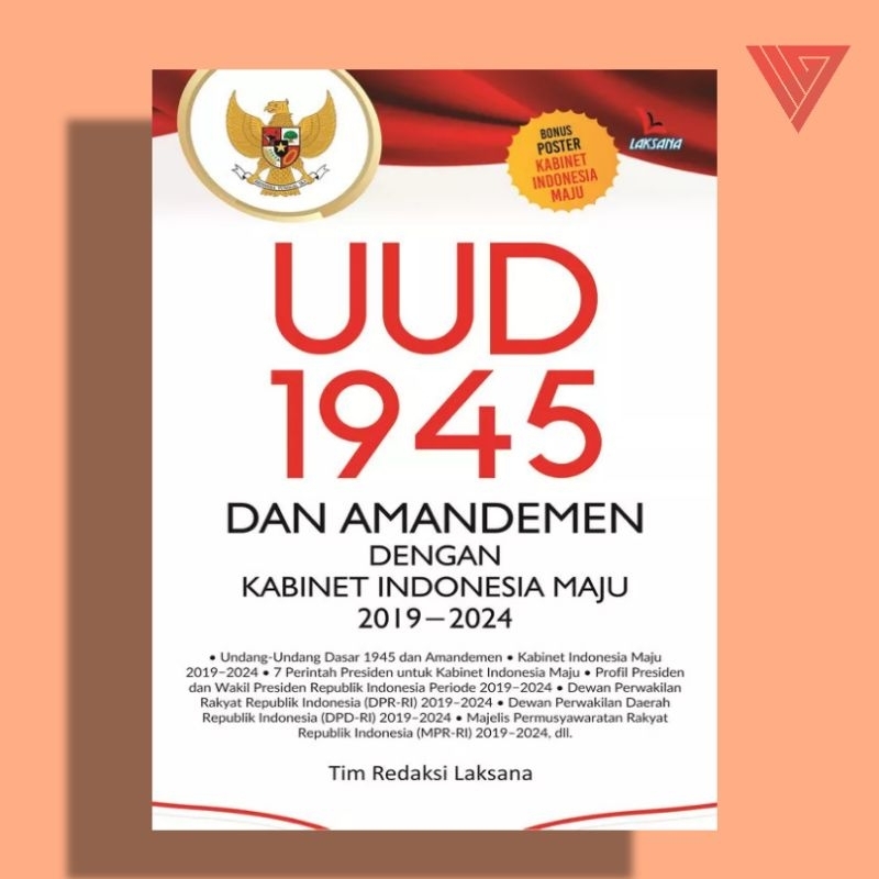 Jual Buku Uud 1945 Dan Amandemen Dengan Kabinet Indonesia Maju 2019 2024 Laksana Shopee 