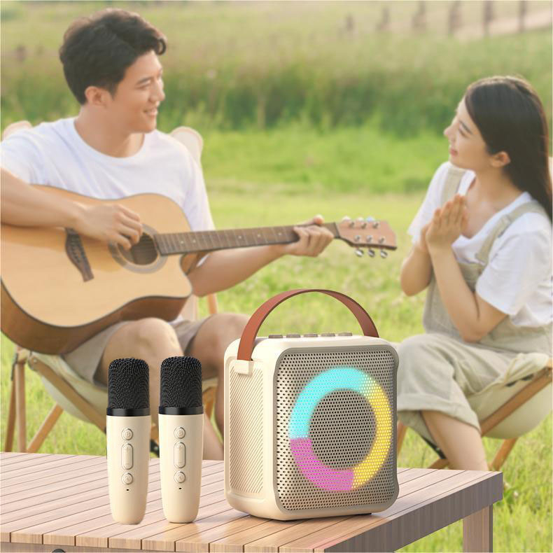 Jual Speaker Bluetooth Karaoke 2 Mic/Family Ktv Audio Set Small Children Karaoke/Home Speaker ...