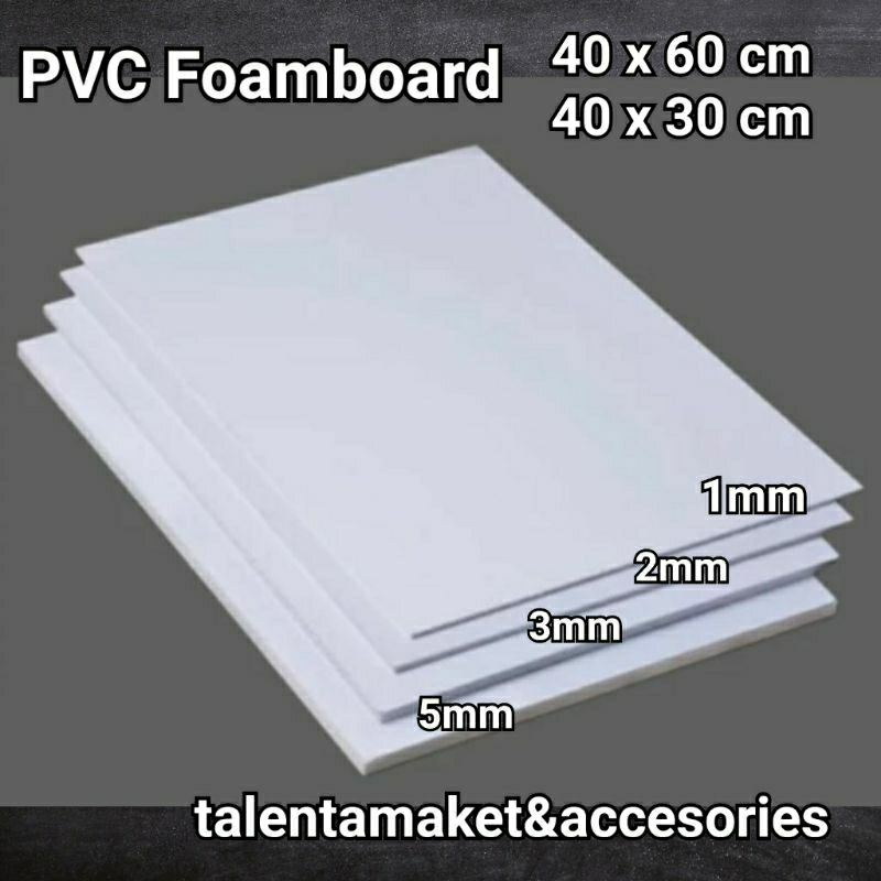 Jual pvc foam board tebal 2mm 40cm x 30cm | Shopee Indonesia