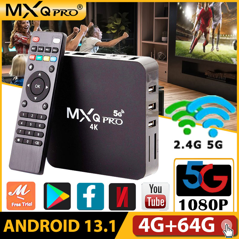 Jual Android tv box mxq pro 4k 5g ram 4gb Smart TV Box 4G+64G&8G+128G ...