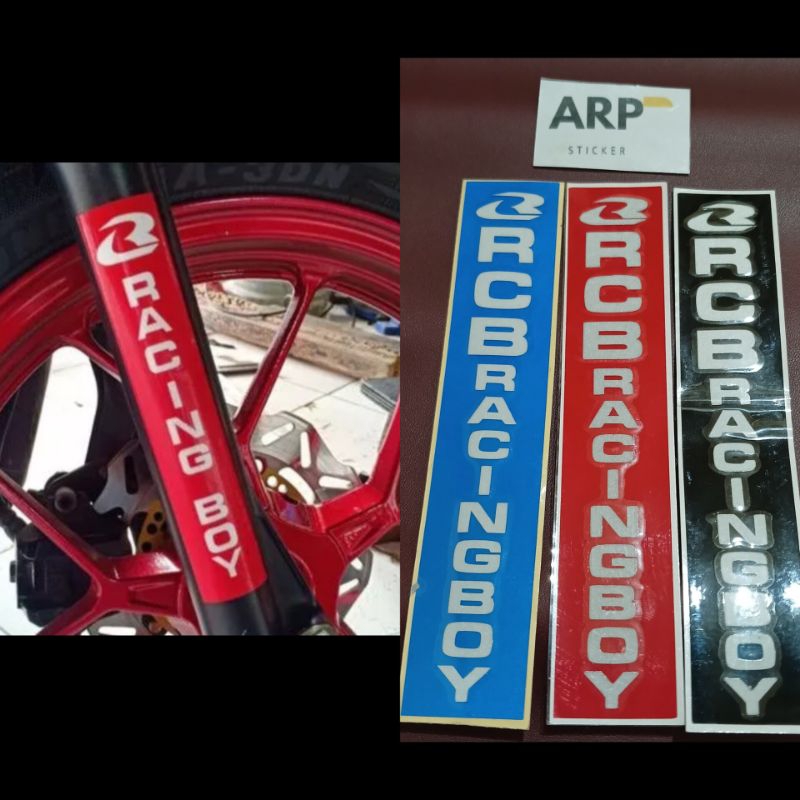 Jual STICKER STIKER RCB RACING BOY SHOCK DEPANB CUTTING | Shopee Indonesia
