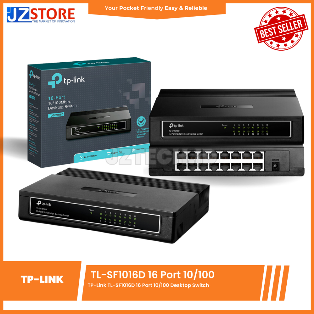 Jual TP-LINK TL-SF1016D 10/100M Switch Hub 16Port ORIGINAL DAN ...