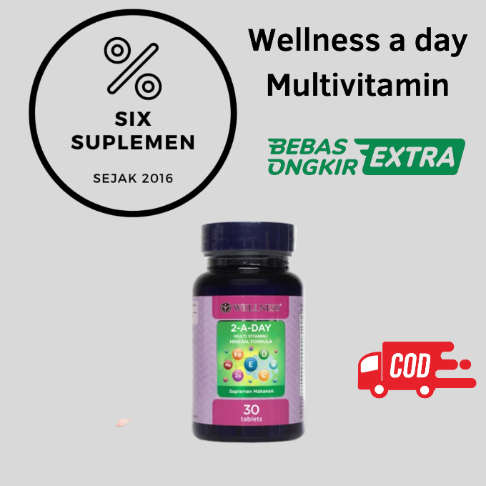 Jual Wellness Suplemen Multivitamin Mineral 2 A DAY isi 60 Tablet | Shopee Indonesia