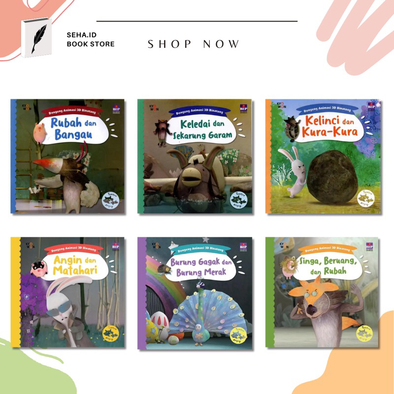 Jual Buku Seri Dongeng Animasi 3D Binatang Ready Banyak Judul [ORIGINAL ...
