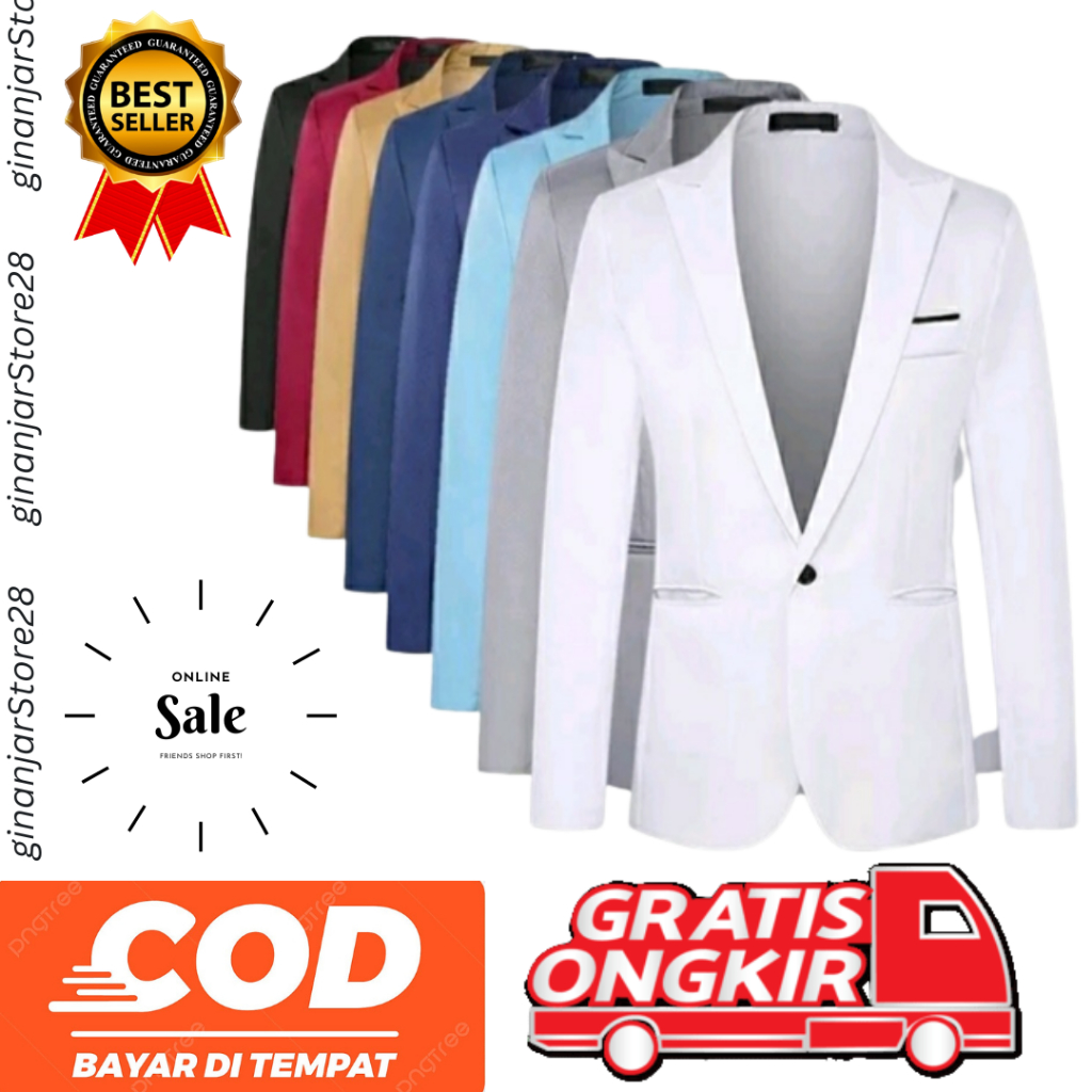 Jual JAS BLAZER PRIA / JAS WISUDA / JAS MAHASISWA / JAS FORMAL SLIMFIT MODEL TERKEREN TERMURAH ...