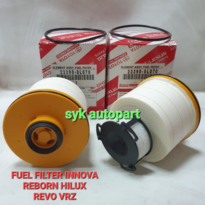 Jual FUEL FILTER FILTER SOLAR HILUX INNOVA REBORN FORTUNER VRZ23390 ...